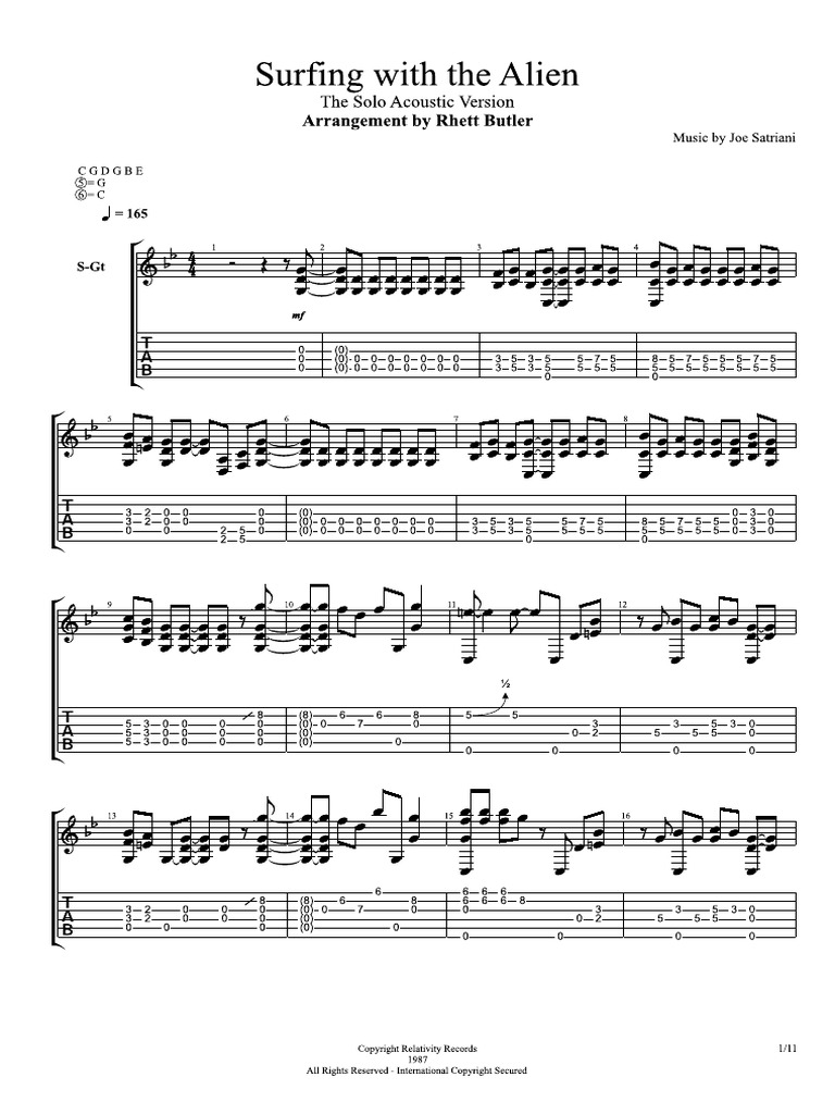 Surfing With An Alien Acoustic | PDF