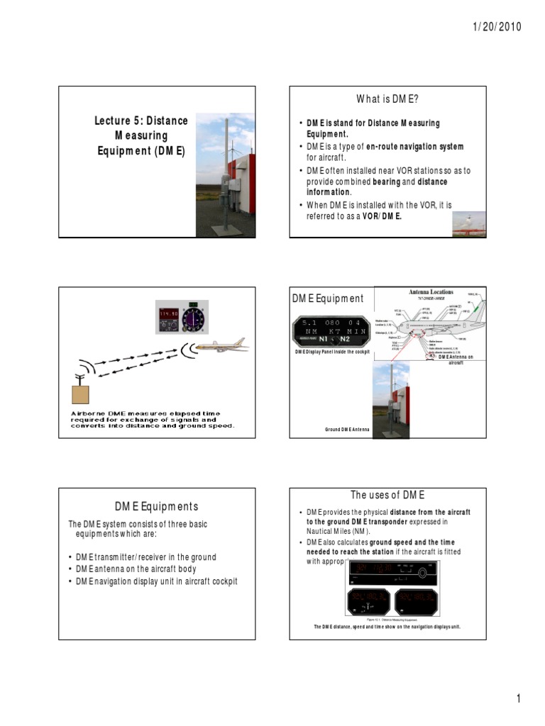 Lecture 5: Distance Measuring Equipment (DME) | Download Free PDF ...