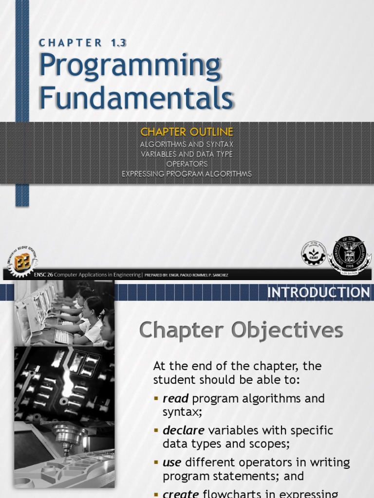 1-3 Programming Fundamentals PDF | PDF | Data Type | Variable (Computer ...