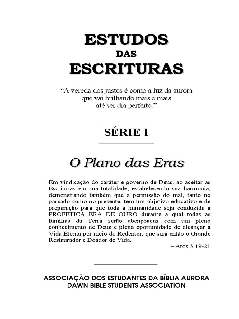 O Plano Divino Das Eras | PDF | Bíblia | Santo