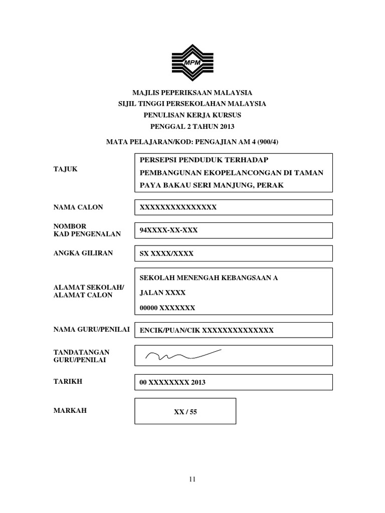 Contoh KK Yang Lengkap | PDF