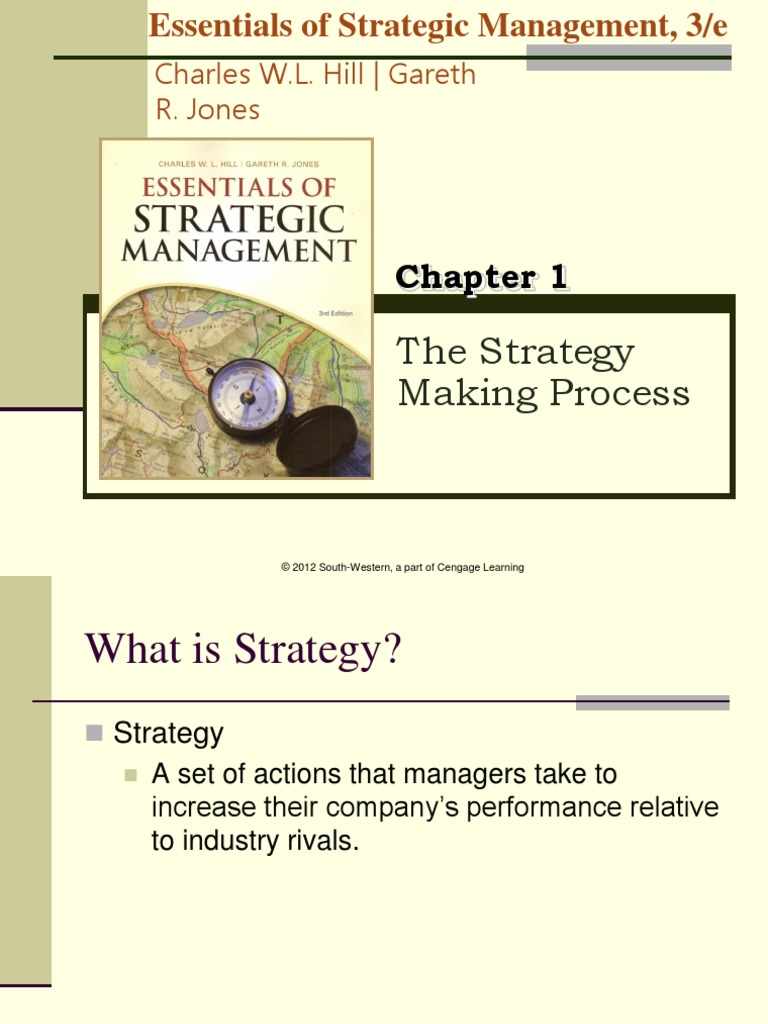 The Strategy Making Process: Charles W.L. Hill - Gareth R. Jones | PDF ...