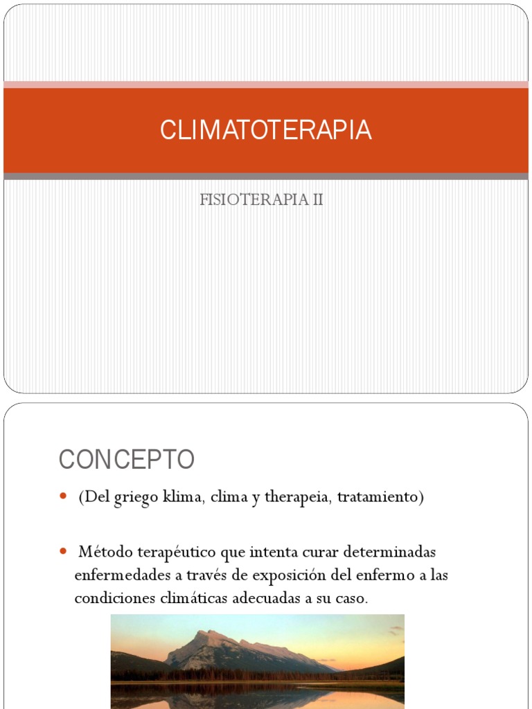 CLIMATOTERAPIA | PDF | Clima | Velocidad del viento