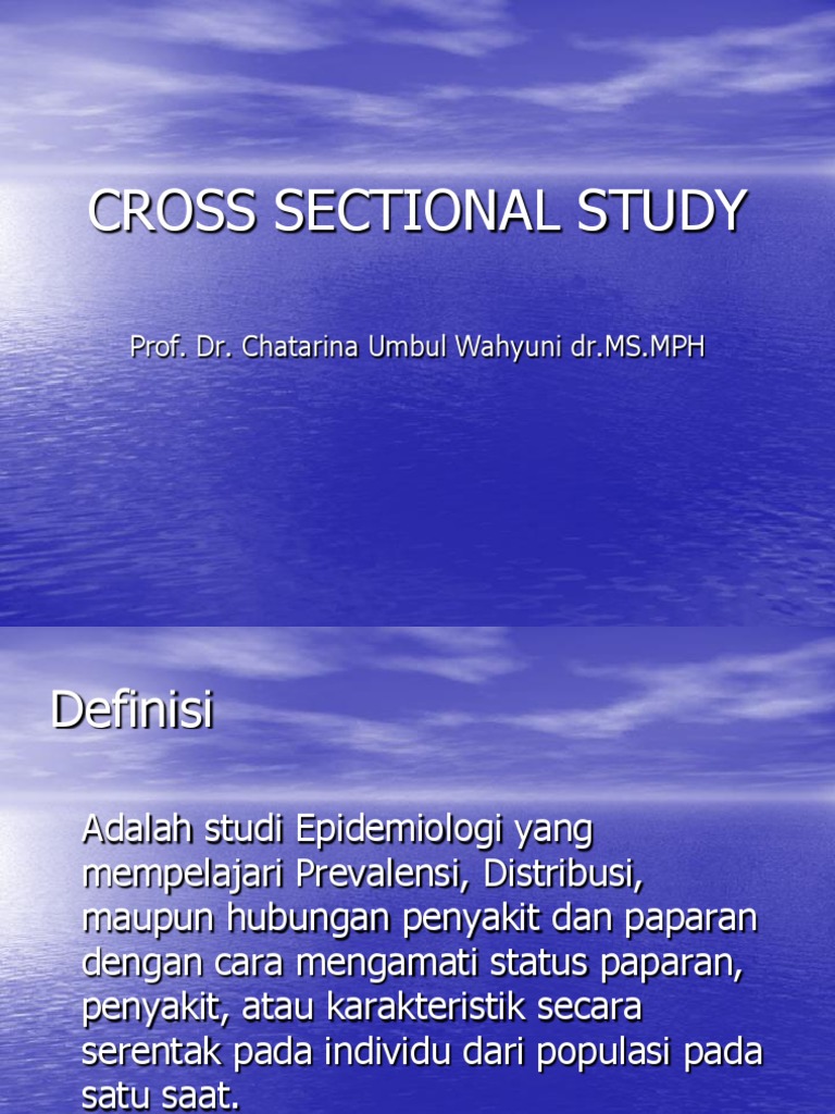 Cross Sectional | PDF