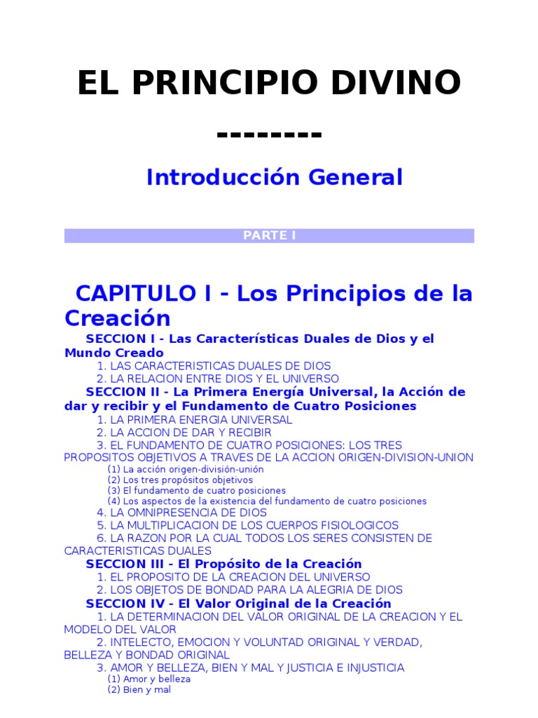 El Principio Divino - Oficial A Color | PDF | Verdad | Conocimiento