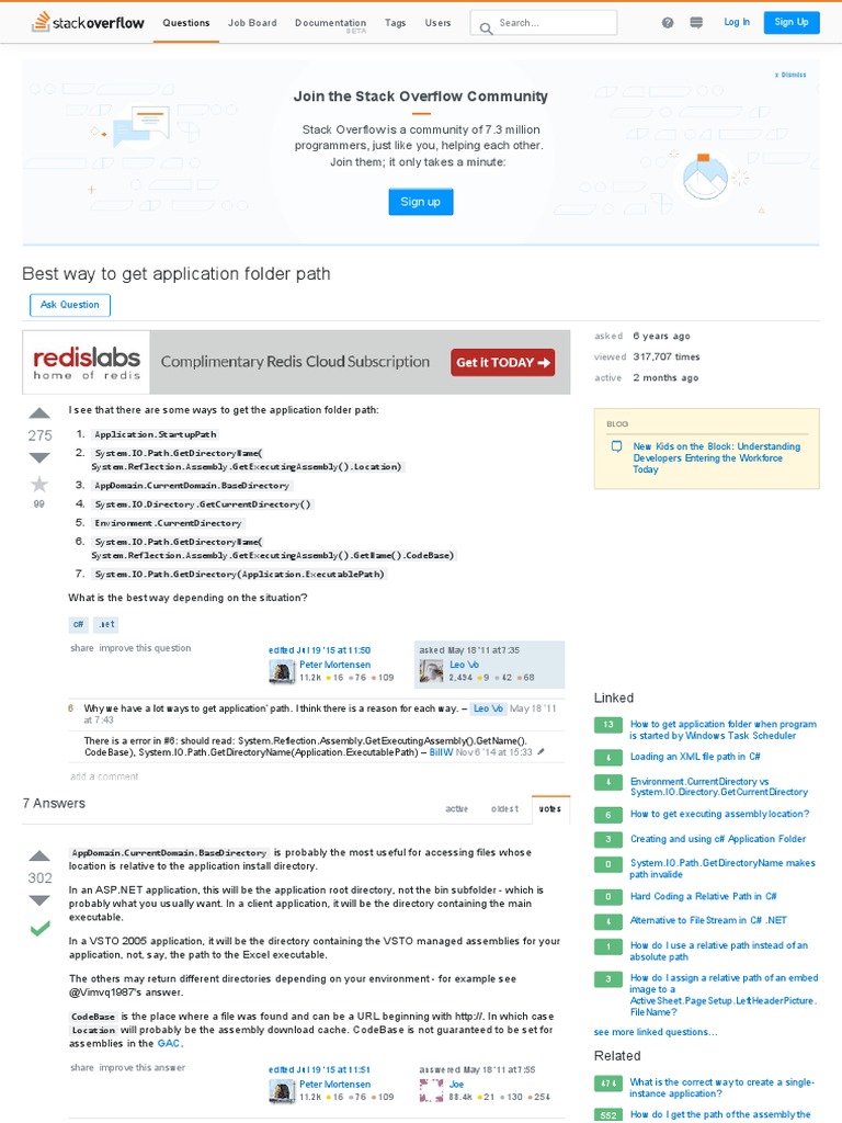 Best Way To Get Application Folder Path - Stack Overflow | PDF | Directory (Computing) | Command ...