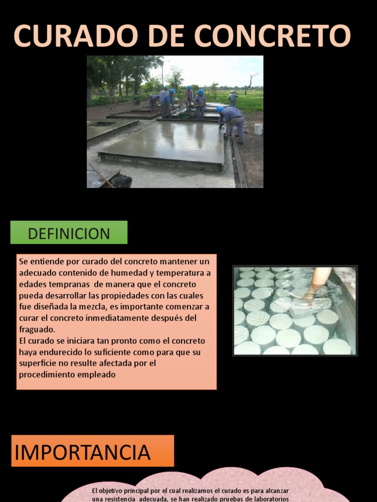 Curado de Concreto | PDF | Cemento | Agua