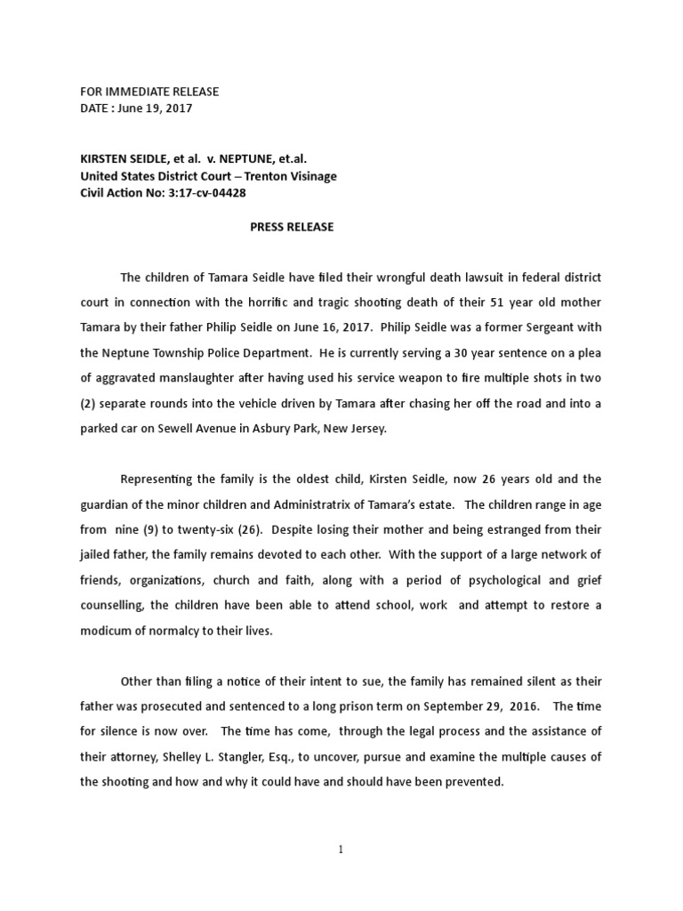 Press Release | PDF | Police | Prosecutor