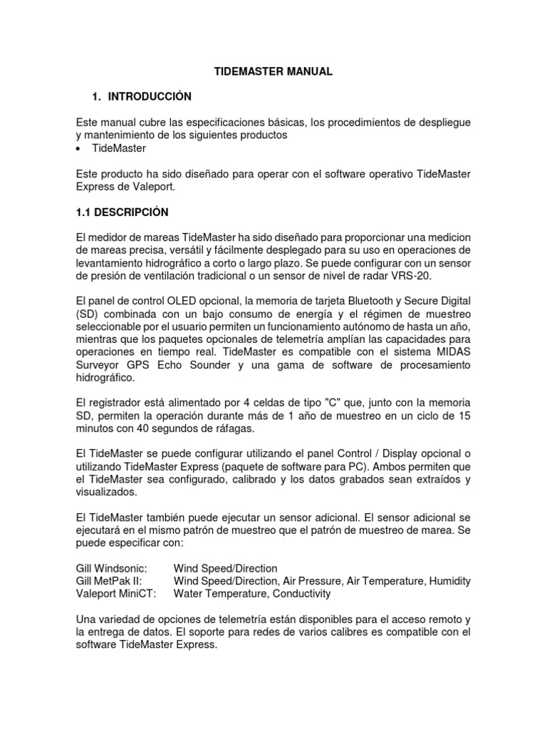 Tidemaster Manual | PDF | Archivo de computadora | Point and Click