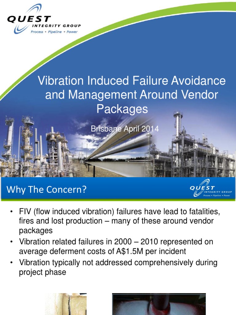 Vibration Induced Failure Avoidance and Management Around Vendor ...