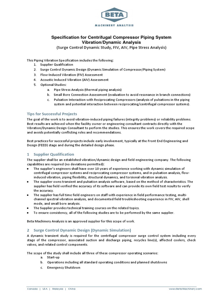 A4 SPEC Surge Control Dynamics FIV AIV Station2014 PDF | PDF | Gas ...