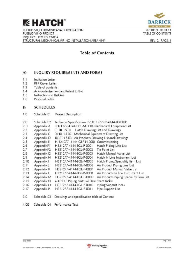 A) Inquiry Requirements and Forms | PDF | General Contractor ...