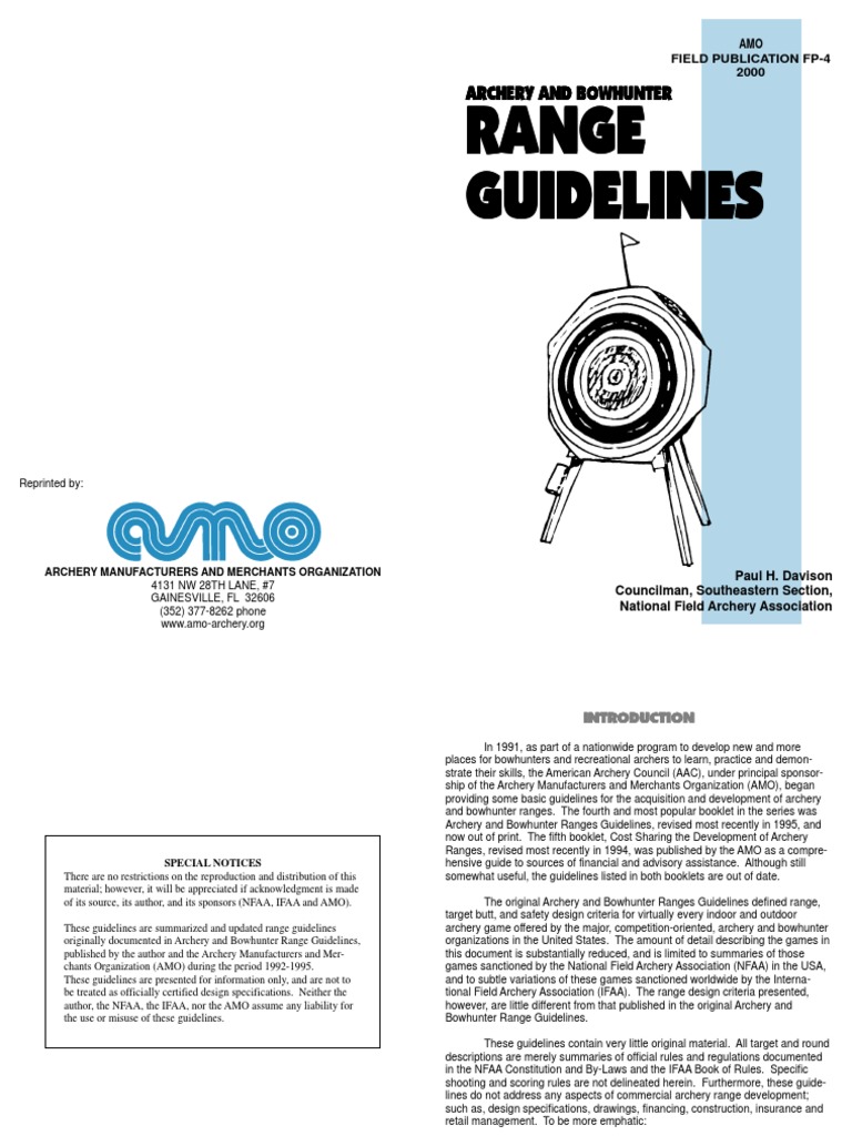 Amo Range Layout PDF | PDF | Archery | Bow And Arrow