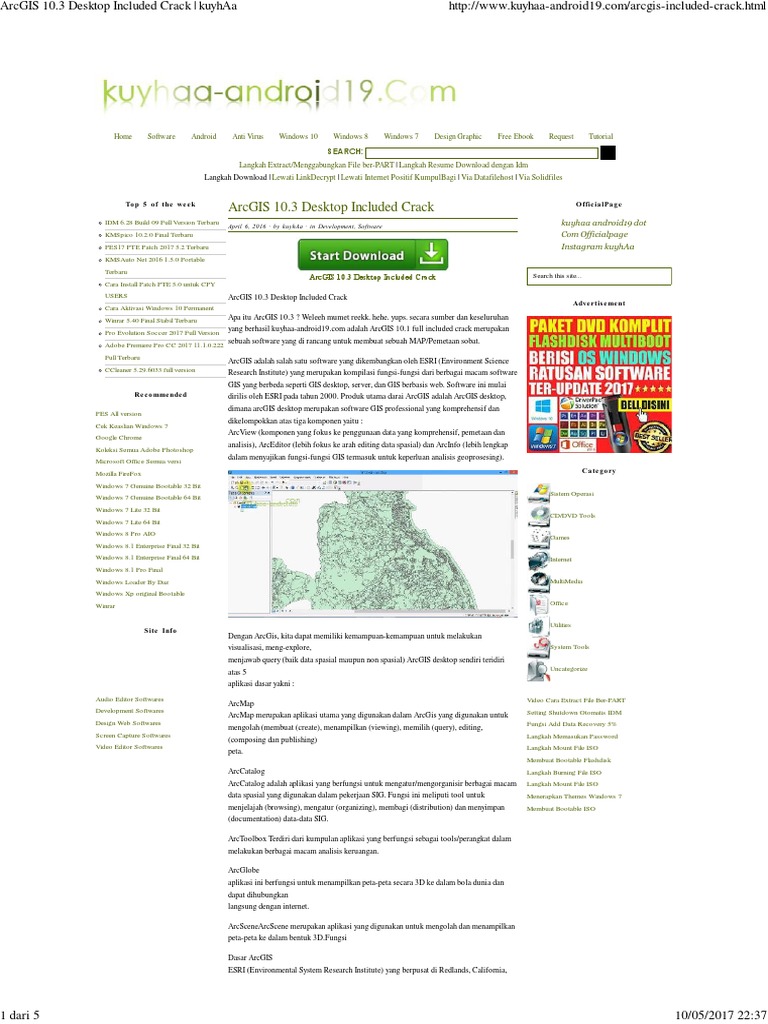 Langkah Instal Arcgis | PDF Langkah Instal Arcgis | PDF