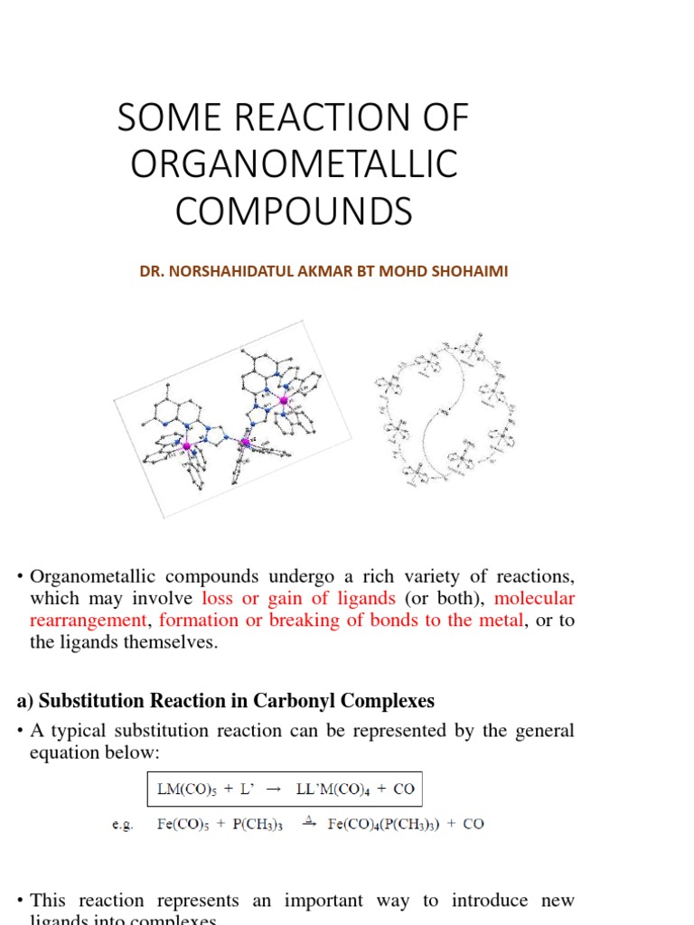 Chapter 5 (1) | Coordination Complex | Chemical Reactions