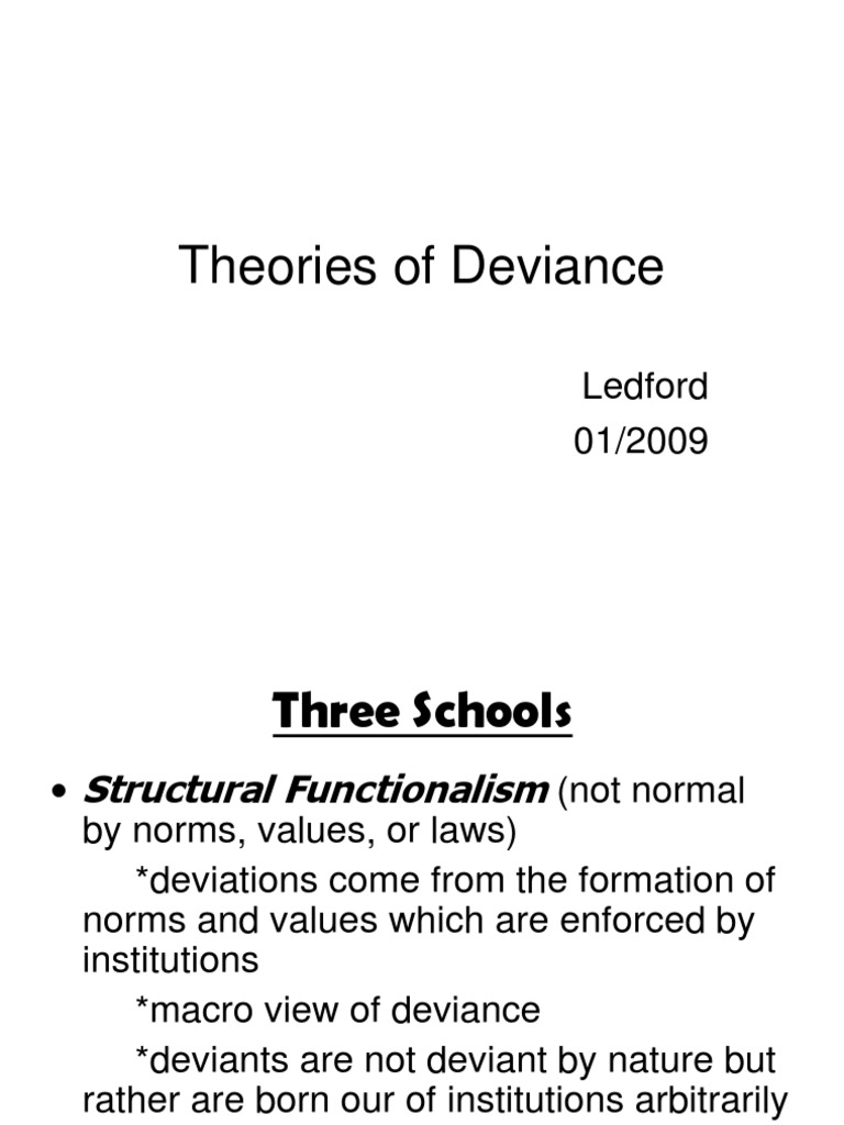 Theories of Deviance | Deviance (Sociology) | Social Constructionism
