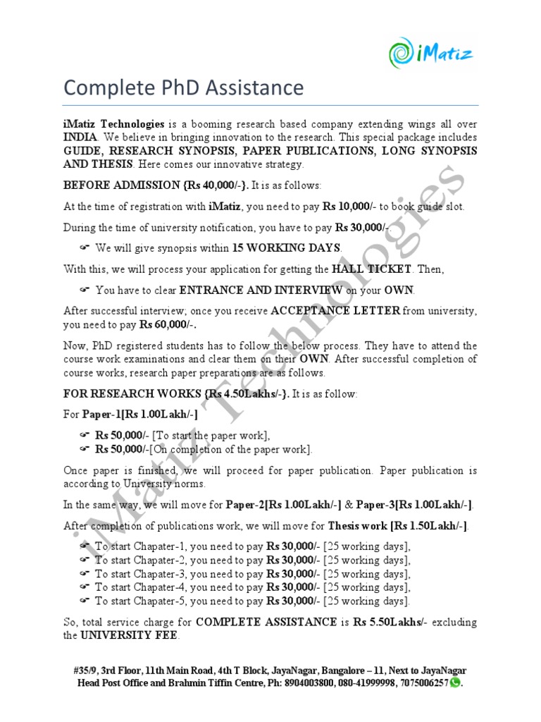 Complete PHD Assistance | PDF