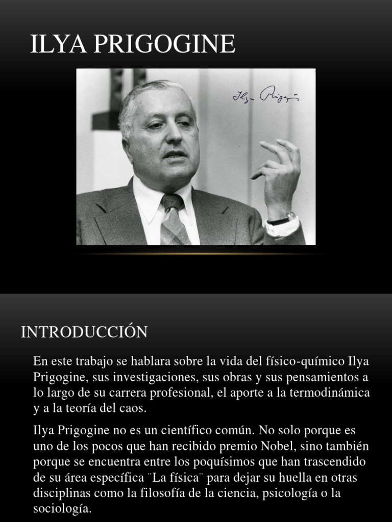 Ilya Prigogine | Descargar gratis PDF | Metafísica | Mecánica