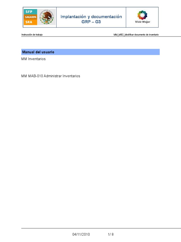 MM MI02 Modificar Documento de Inventario | PDF | Informática | Software