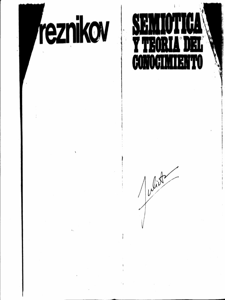 Reznikov. Semiotica y Teoría Del Conoc | PDF