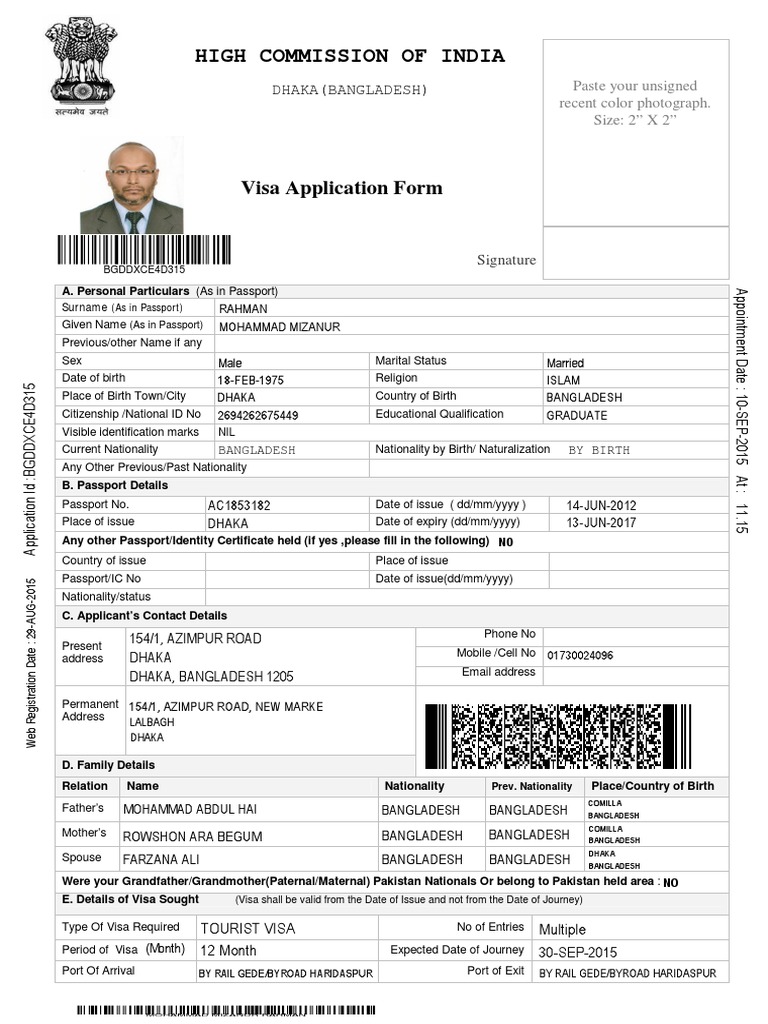 1 | PDF | Travel Visa | Identity Document