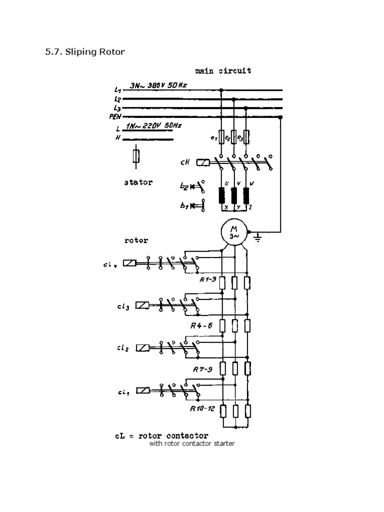 Slip-Ring Rotor Control Diagram | PDF