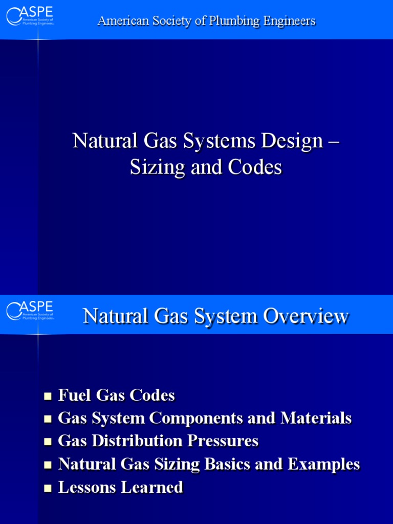 Natural Gas System Design and Codes | PDF | Natural Gas | Hvac