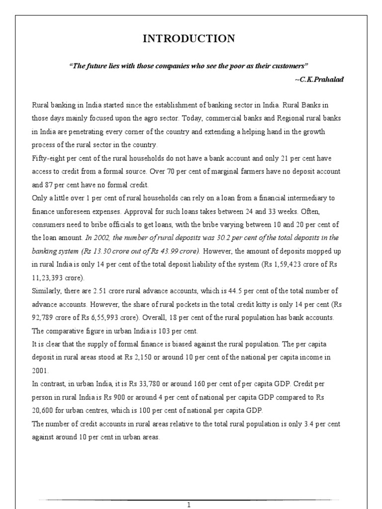 Rural Banking - SCRIPT | Download Free PDF | Microfinance | Banks