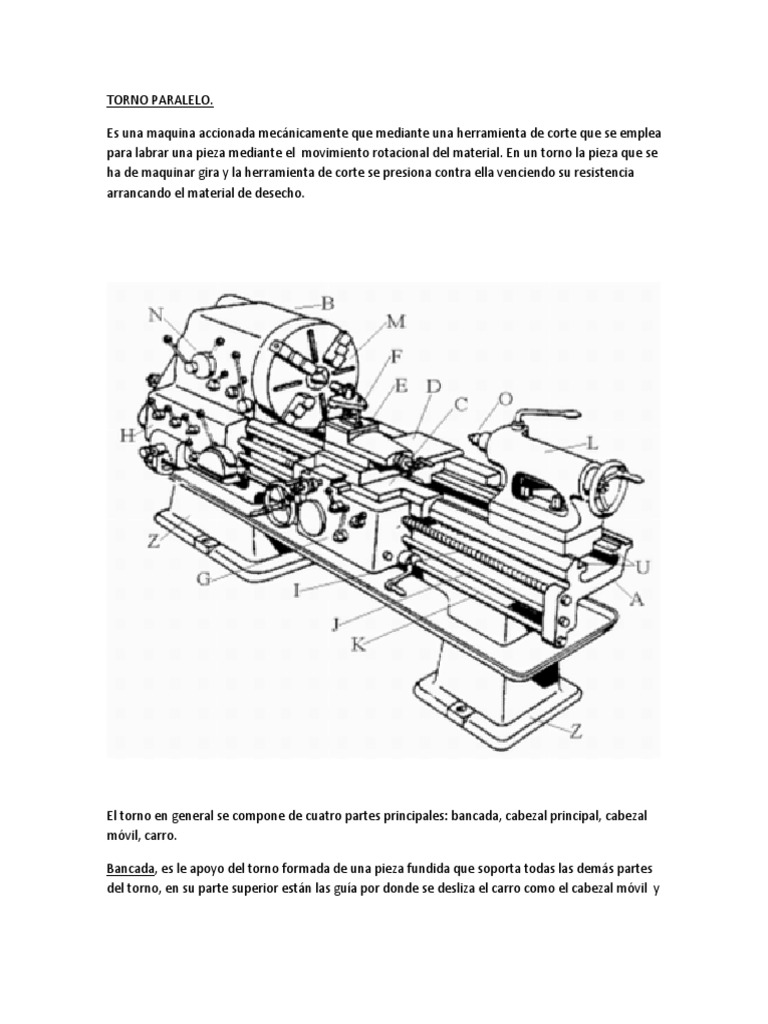 Torno Paralelo | PDF | Herramientas | Máquinas