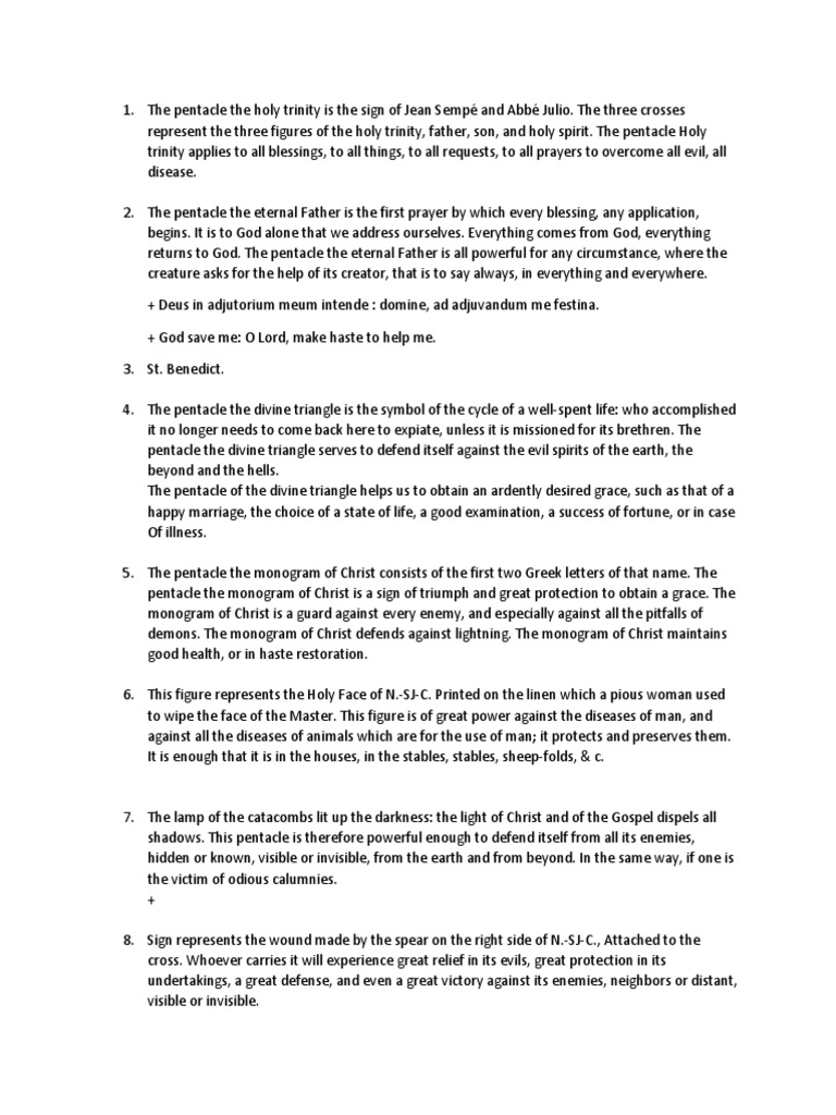 Pentacles Explanation Application | PDF | Trinity | Demons