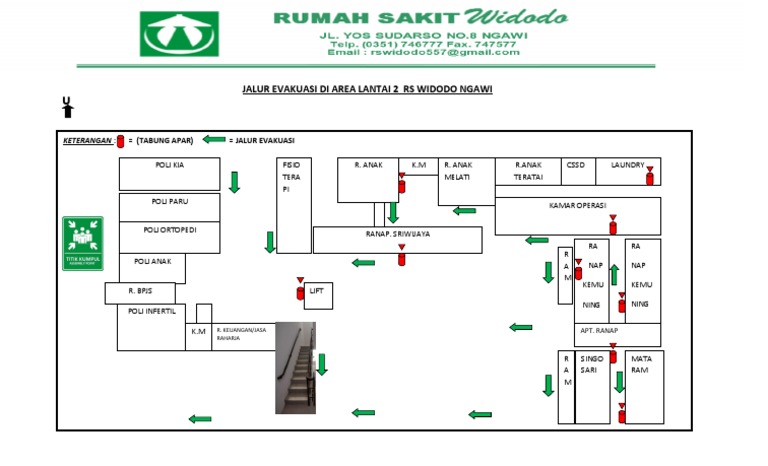 Denah Jalur Evakuasi Lantai 2 | PDF