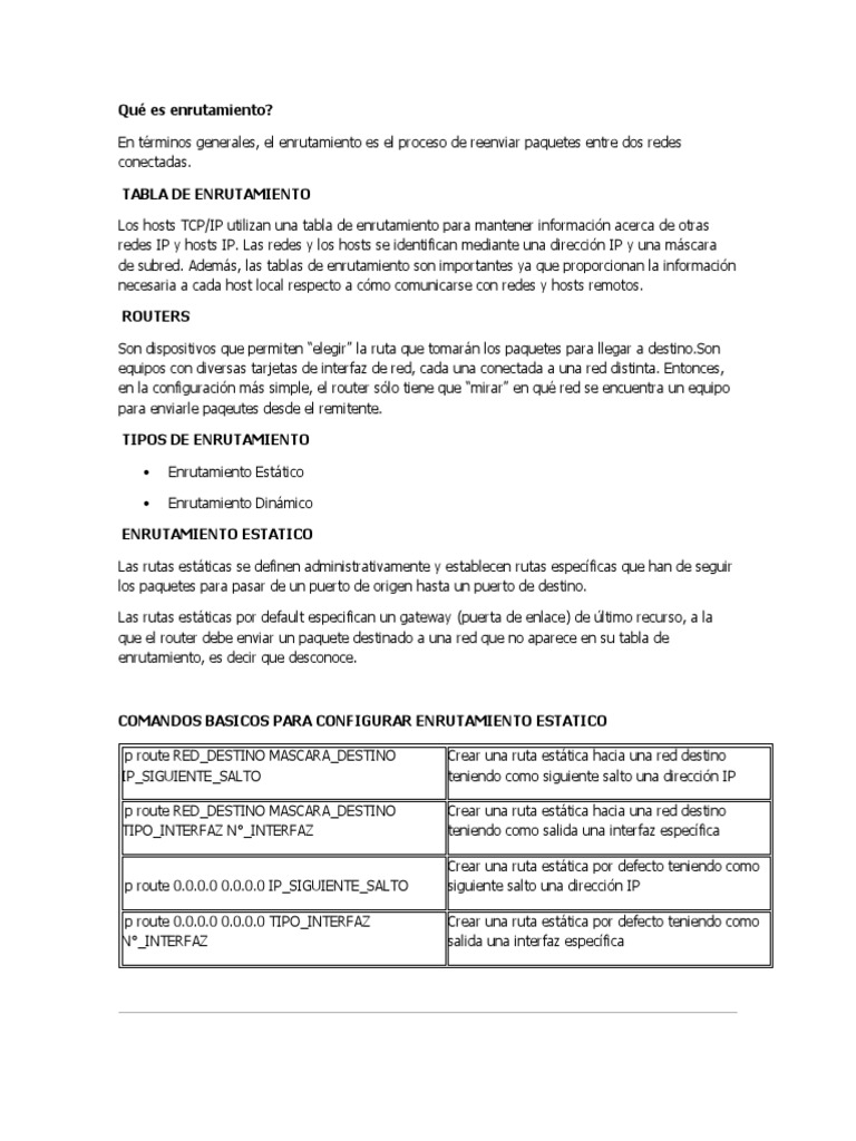 Qué es el enrutamiento y cómo funciona | PDF | Enrutador (Computación) | Dirección IP