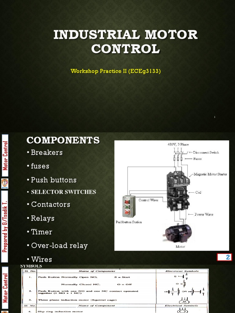 Industrial Motor Control Part I | PDF | Relay | Switch