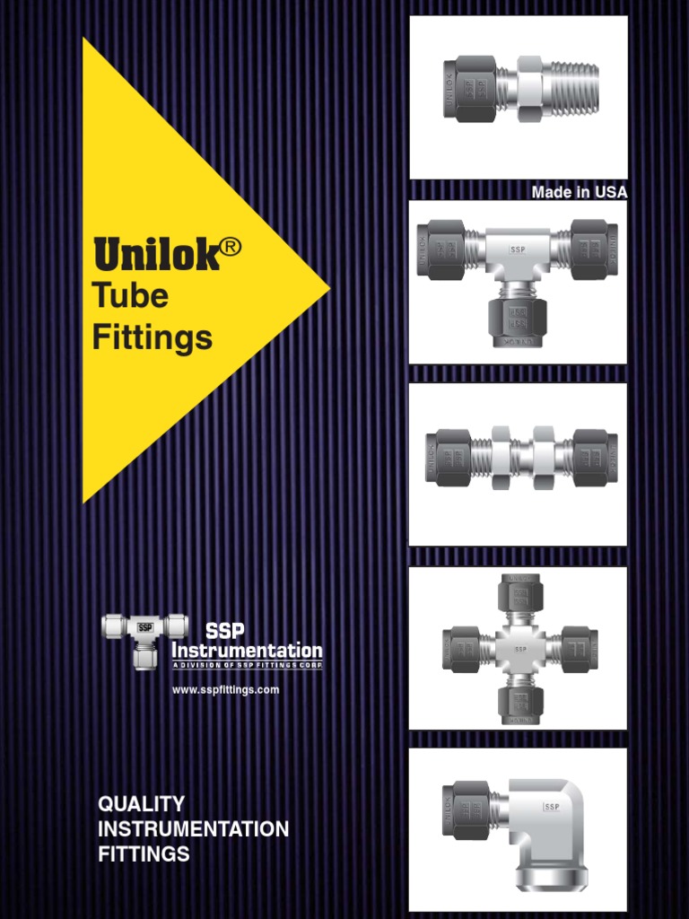 Unilok Tube Fittings | PDF | Electrical Connector | Pipe (Fluid Conveyance)