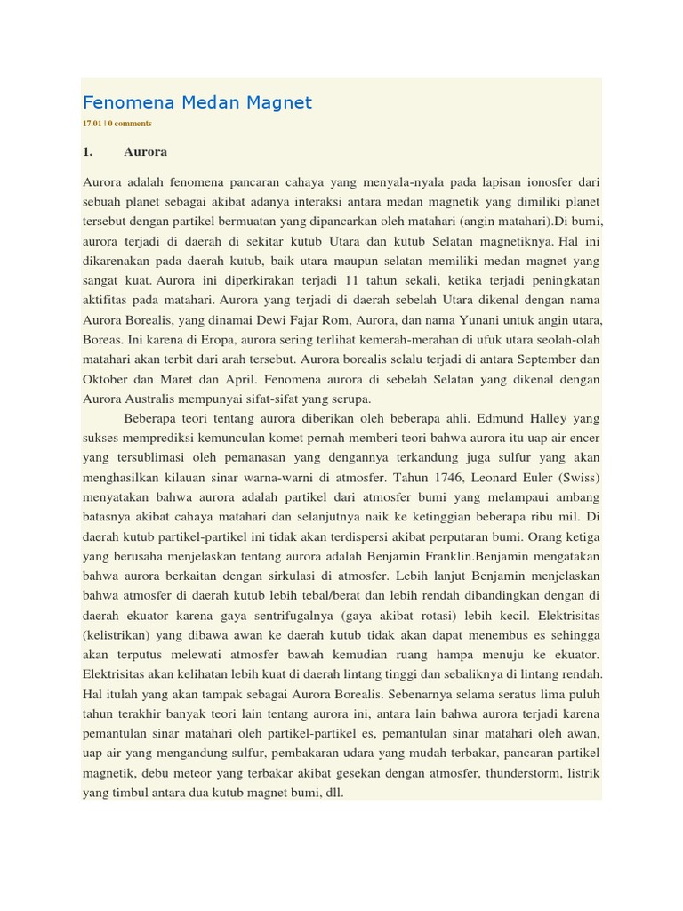 Fenomena Medan Magnet | PDF