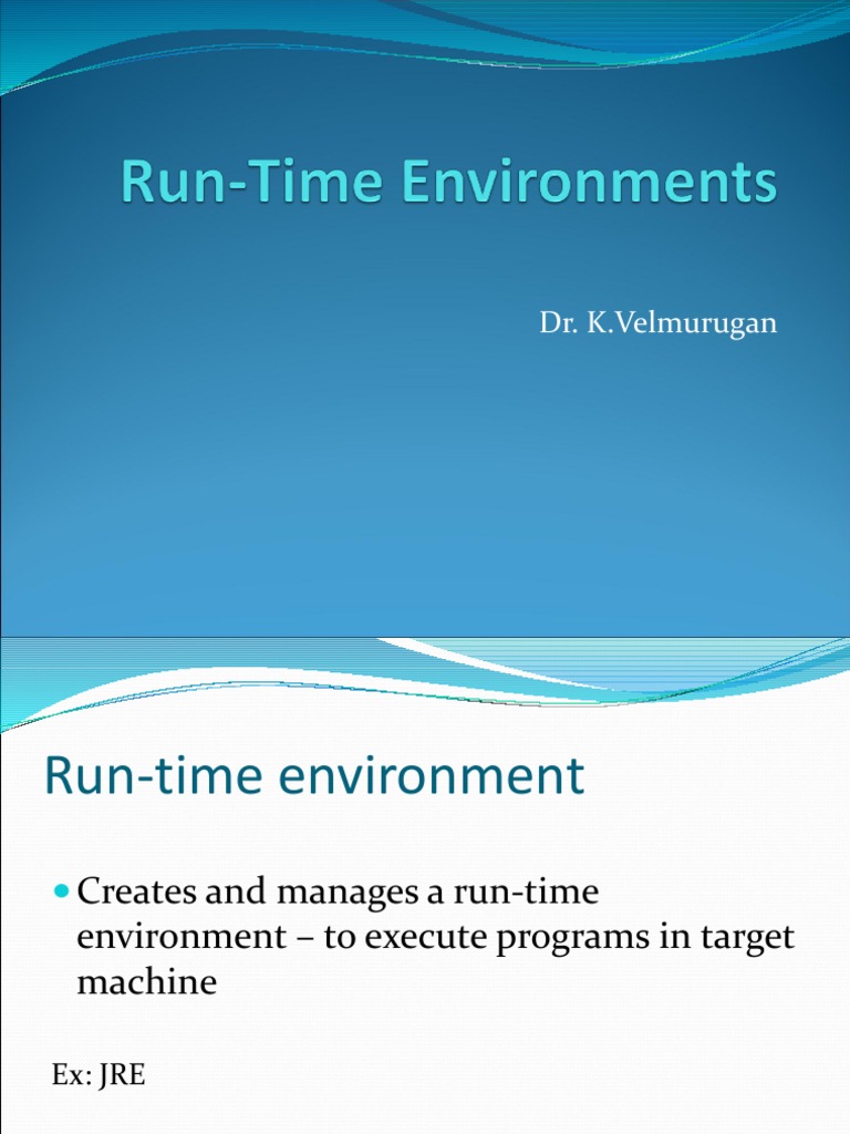 Run-Time Environment in Compiler Design | PDF | Subroutine | Parameter (Computer Programming)