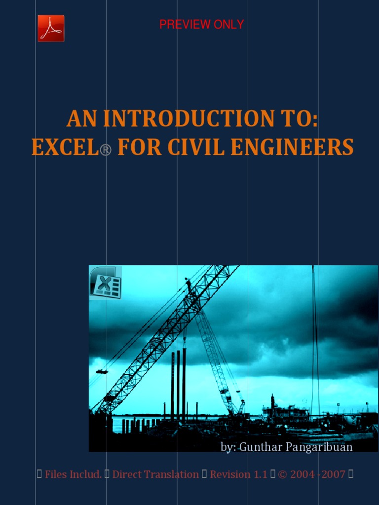 Excel For Civil Engineers Preview PDF | PDF