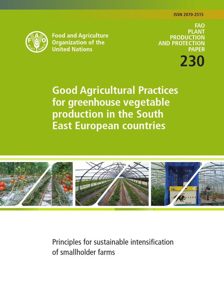 FAO GAP For Greenhouse Vegetable Production in SEE Countries | PDF ...