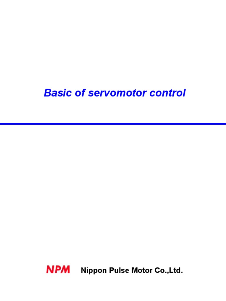 Servomotor Control Basics Explained | PDF | Electrical Engineering ...