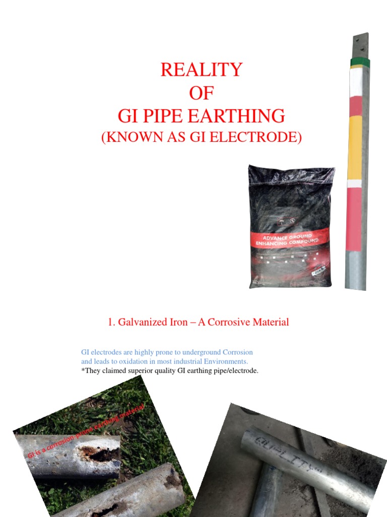 Reality of Gi Pipe Earthing | PDF