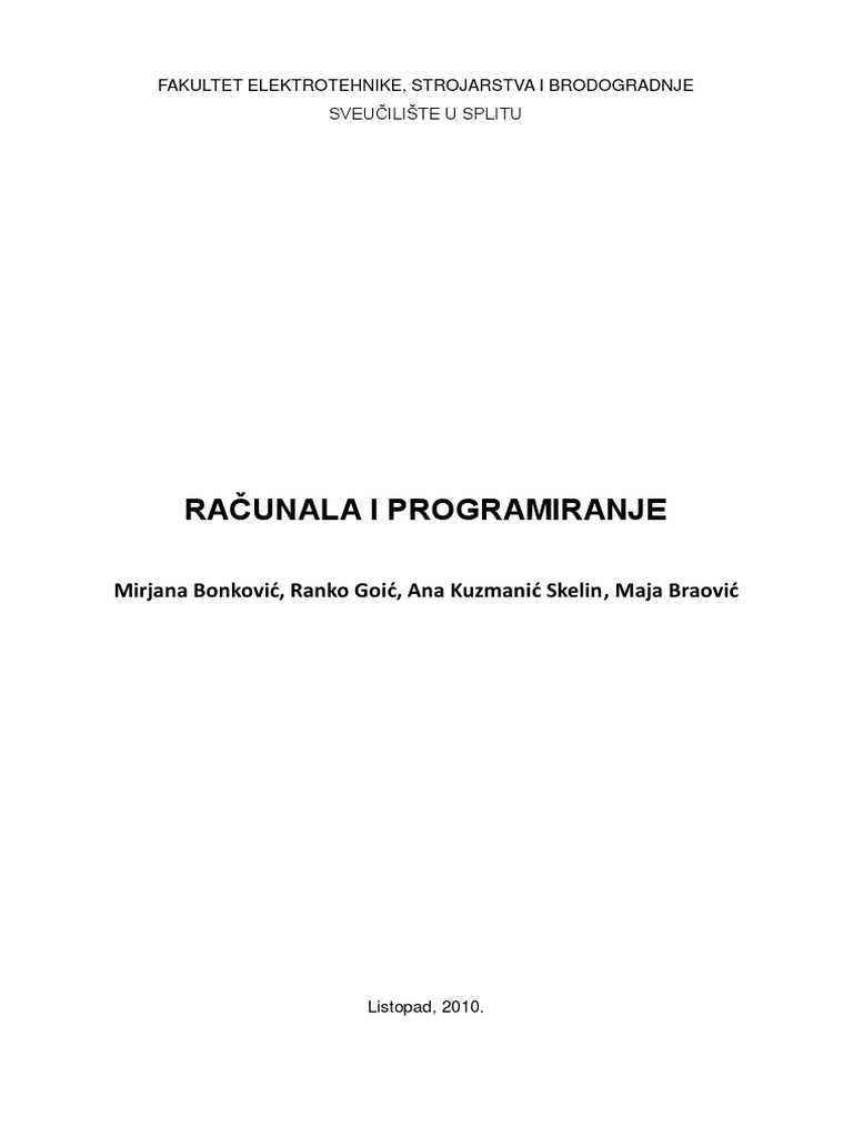 Programiranje ! PDF | PDF
