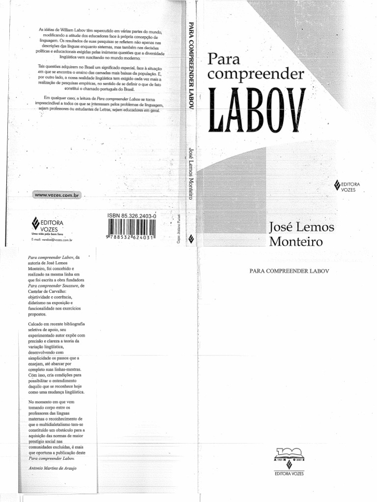 Para Compreender Labov | PDF