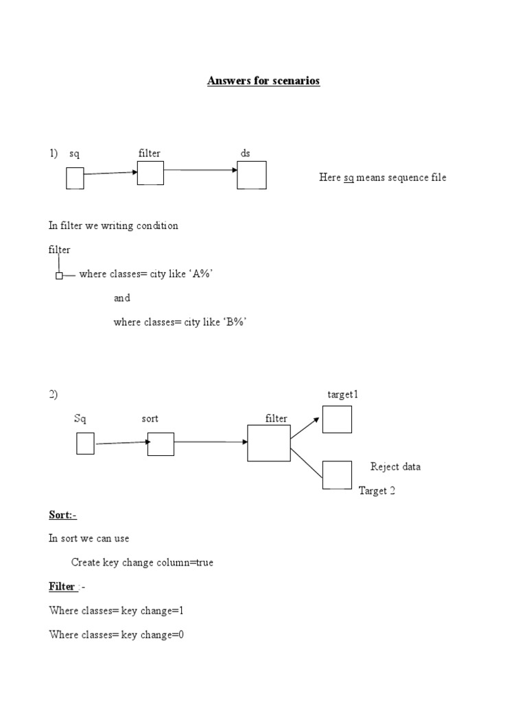 Datastage Scenarios Answers | PDF | Software Engineering | Computer Programming