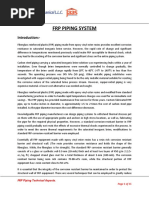 FRP Pipe and Fittings Specifications | PDF | Composite Material | Pipe ...