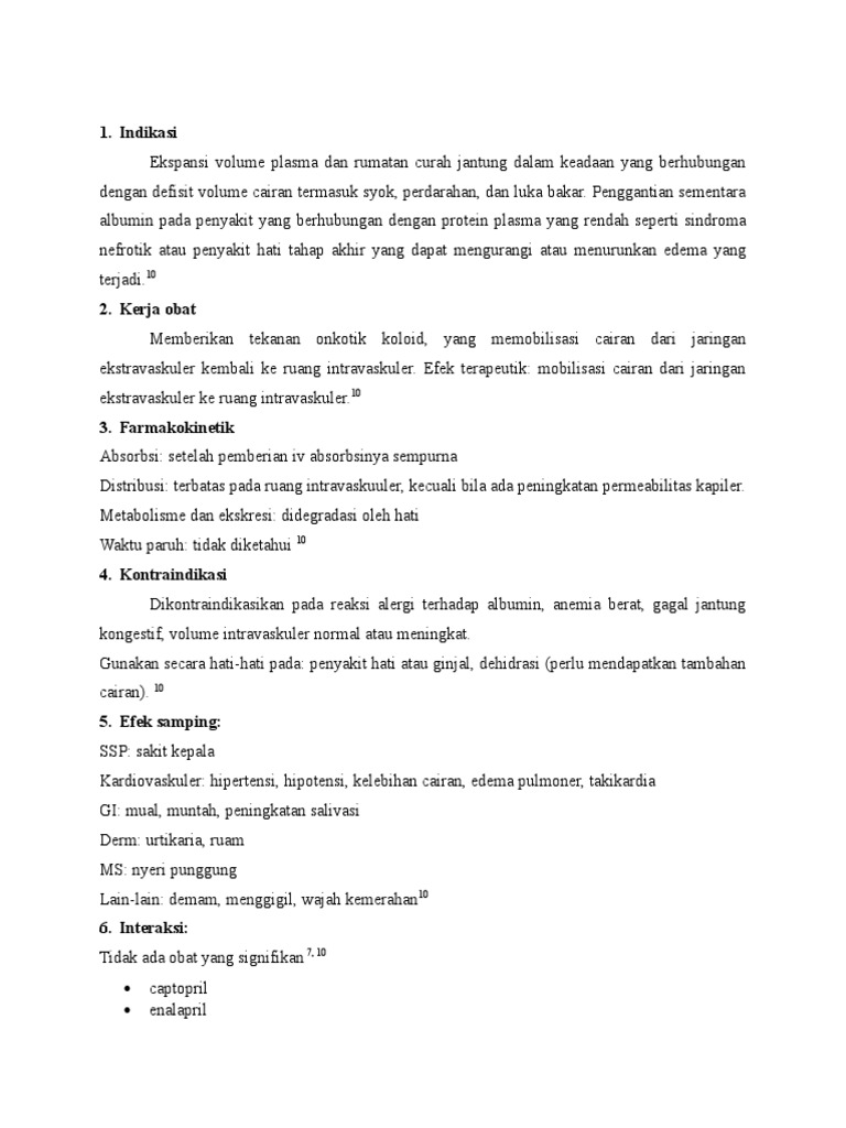 Indikasi Albumin | PDF