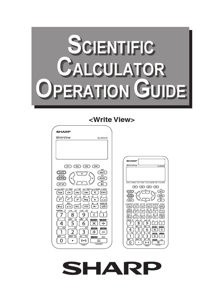 Scientific Calculator Operation Guide | PDF | Trigonometric Functions | Exponentiation