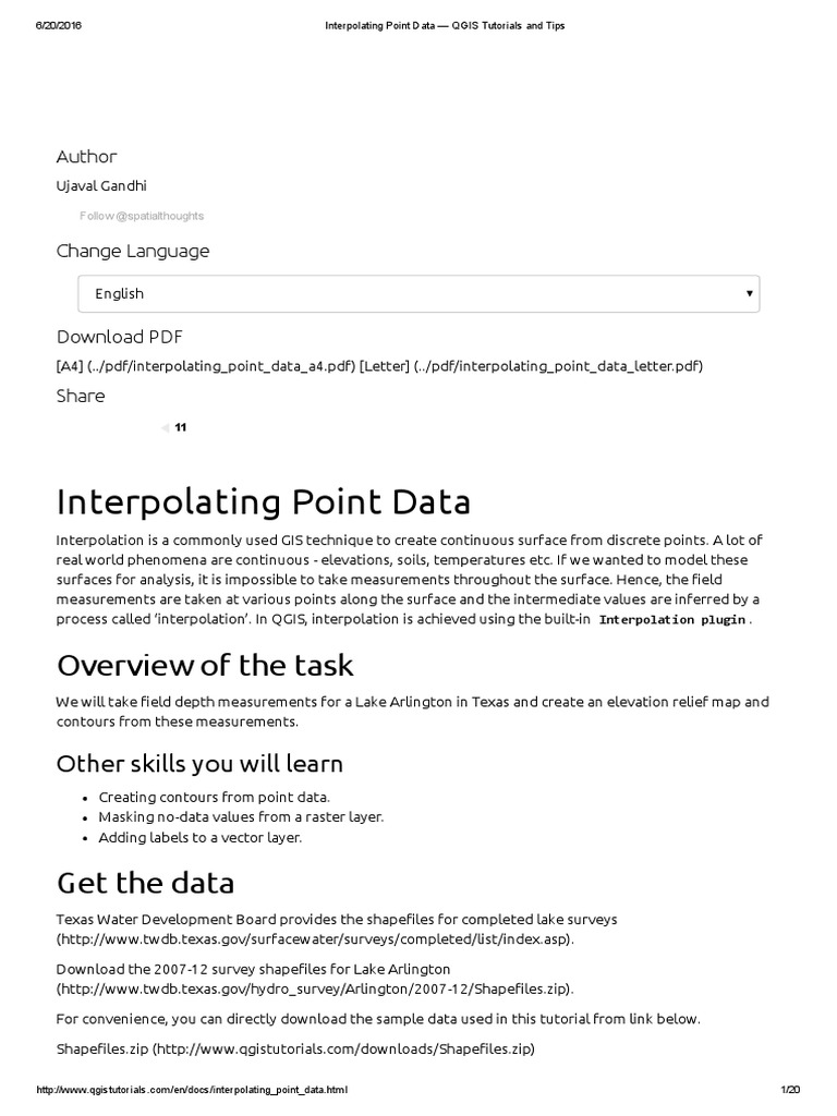 Interpolating Point Data Qgis Tutorials And Tips Pdf Contour Line Geographic Information
