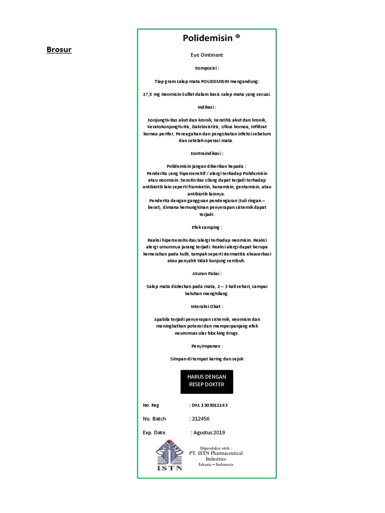 Dokumen - Tips Brosur Injeksi Piridoksin Hcldocx | PDF