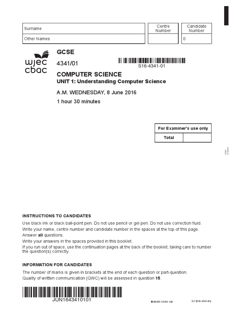 CS Unit 2 2016 PDF | PDF | Data Compression | Input/Output
