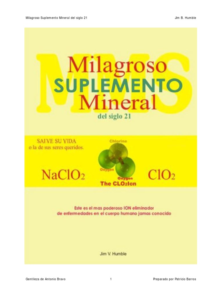 Milagroso Suplemento Mineral Del Siglo XXI Jim B Humble | PDF | Carbón ...